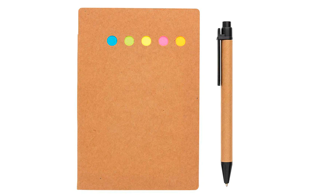 Boxaroo: HOLO Kraft Notepad with Sticky Notes – Custom Swag