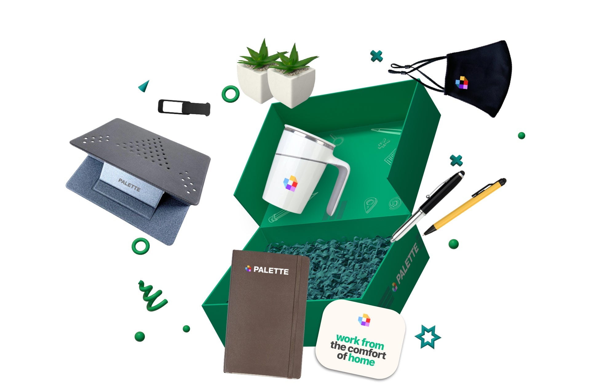 Boxaroo: WORK FROM HOME Box – Custom Merch with Logo Printing